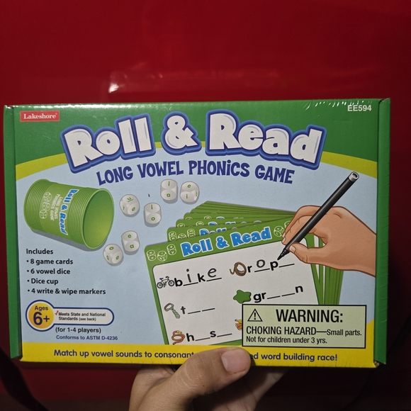 Toys | Lakeshore Roll Read Long Vowel Phonics Game | Poshmark